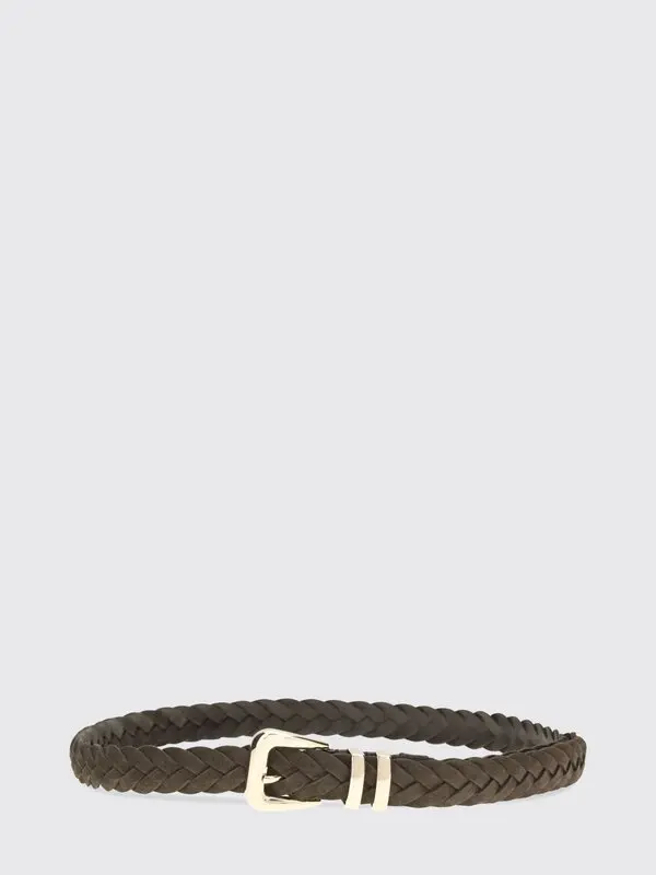 Brunello Cucinelli Woven Leather Belt - Safari