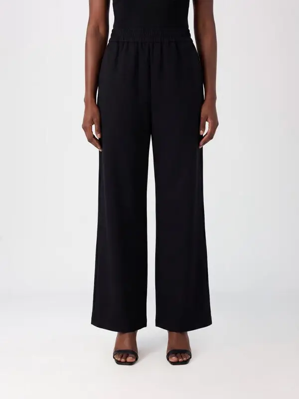 AMI Paris Linen Blend Palazzo Trousers