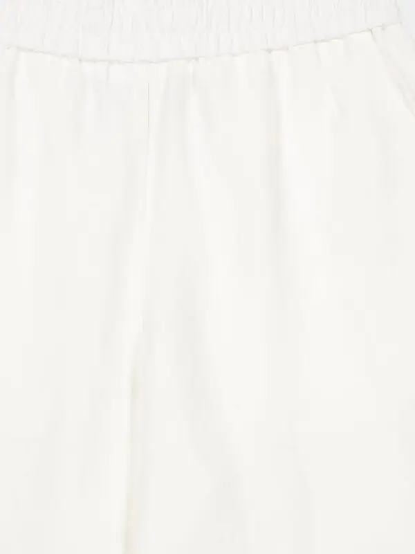 AMI Paris Linen Blend Palazzo Trousers