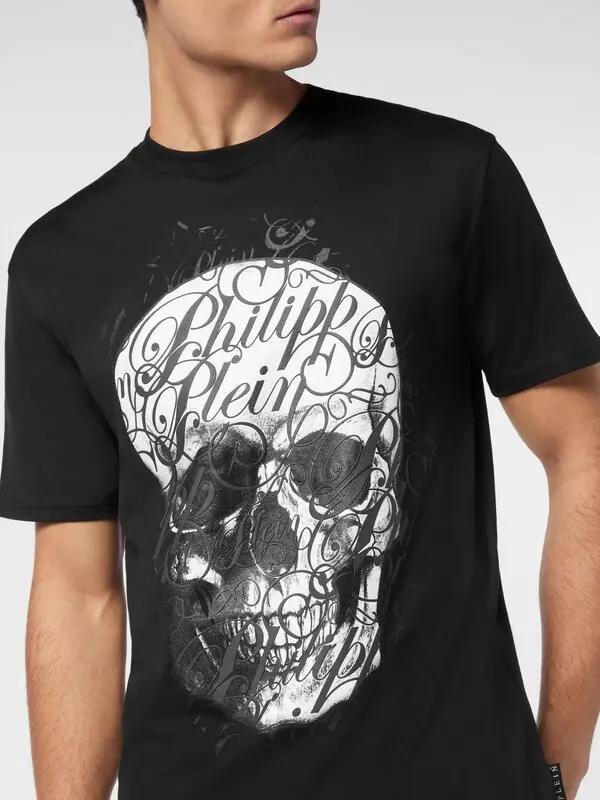 Philipp Plein Skull Cotton T-shirt - Black