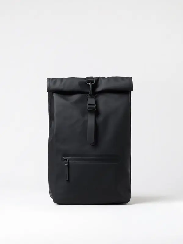Rains Backpack With Buckle Closure - Black
