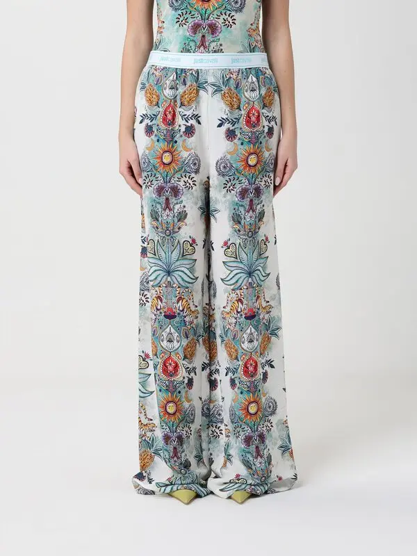 Just Cavalli Printed Palazzo Trousers