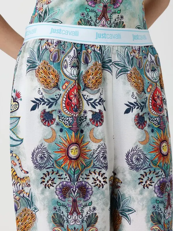 Just Cavalli Printed Palazzo Trousers
