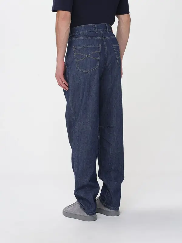 Brunello Cucinelli Tapered Fit Cotton Denim Jeans