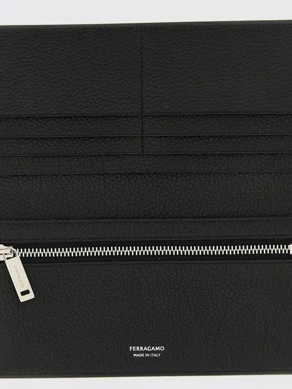 FERRAGAMO Gancini Grained Calf Leather Wallet