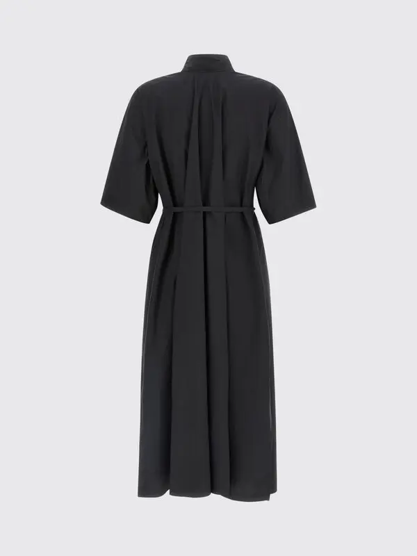 LEMAIRE Cotton And Silk Blend Shirt Dress With Scarf Collar