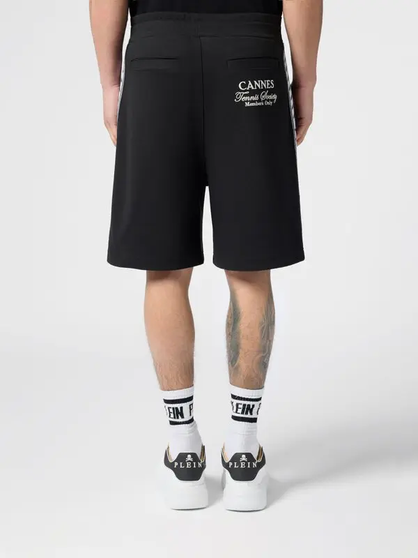 Philipp Plein Cotton Blend Jogging Shorts