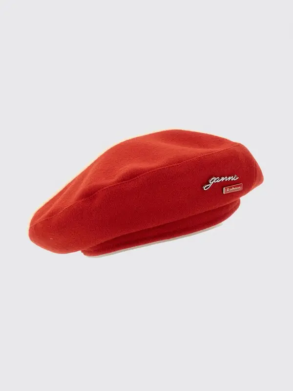 BARBOUR X GANNI Basque Wool Hat - Red