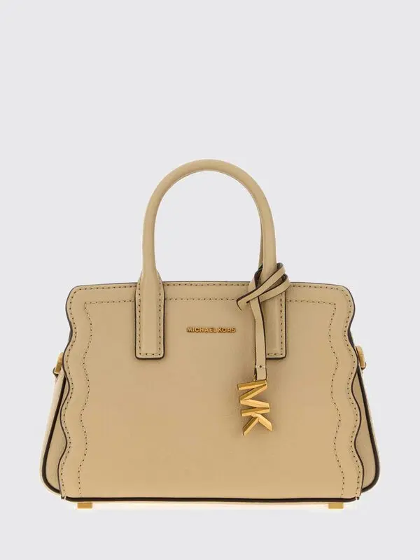 Michael Kors Laila Mini Leather Handbag With Removable Strap - Kaki