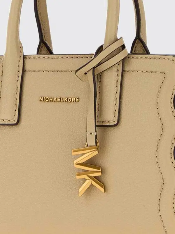 Michael Kors Laila Mini Leather Handbag With Removable Strap - Kaki