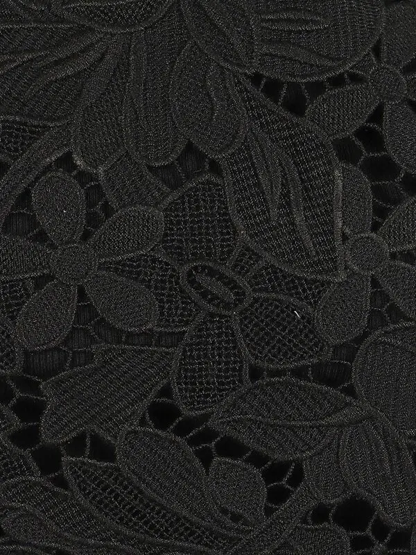 Sportmax Cropped Lace Top - Black