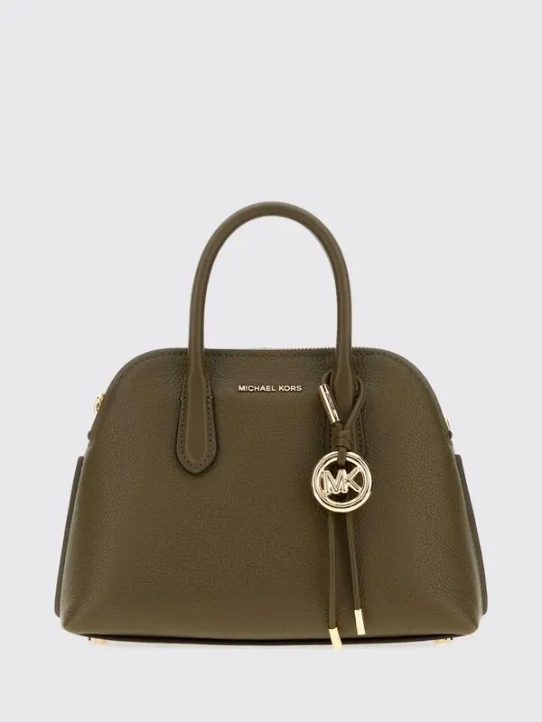 Michael Kors Freddie Mini Handbag With Mk Monogram And Logo Charm - Green