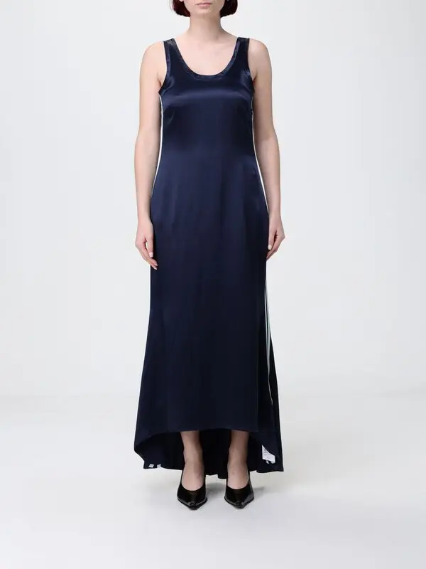 Off-White Satin Midi Dress
