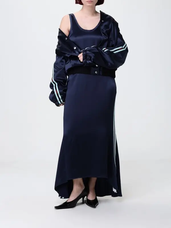 Off-White Satin Midi Dress