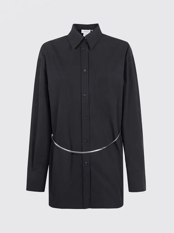 Sportmax Pleated Cotton Blend Shirt - Black