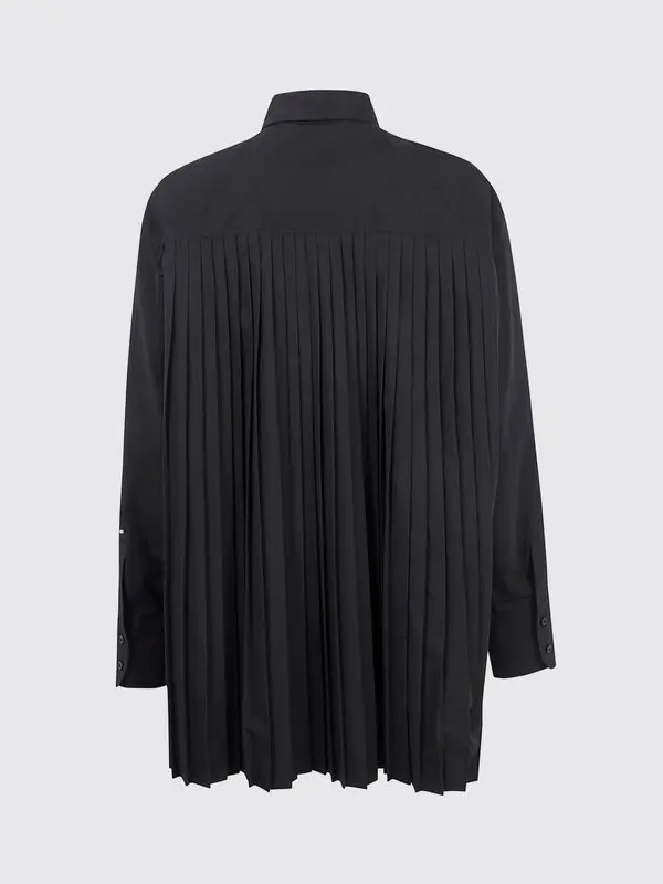 Sportmax Pleated Cotton Blend Shirt - Black