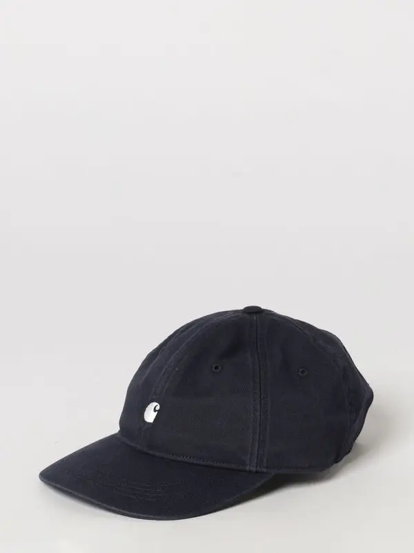 Carhartt Work In Progress Cotton Baseball Cap With Embroidered Logo - Blue