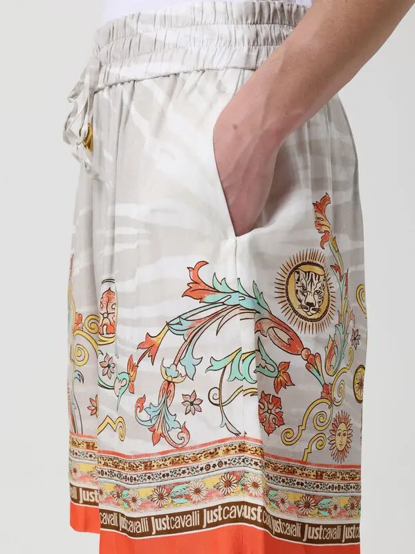 Just Cavalli Printed Twill Shorts