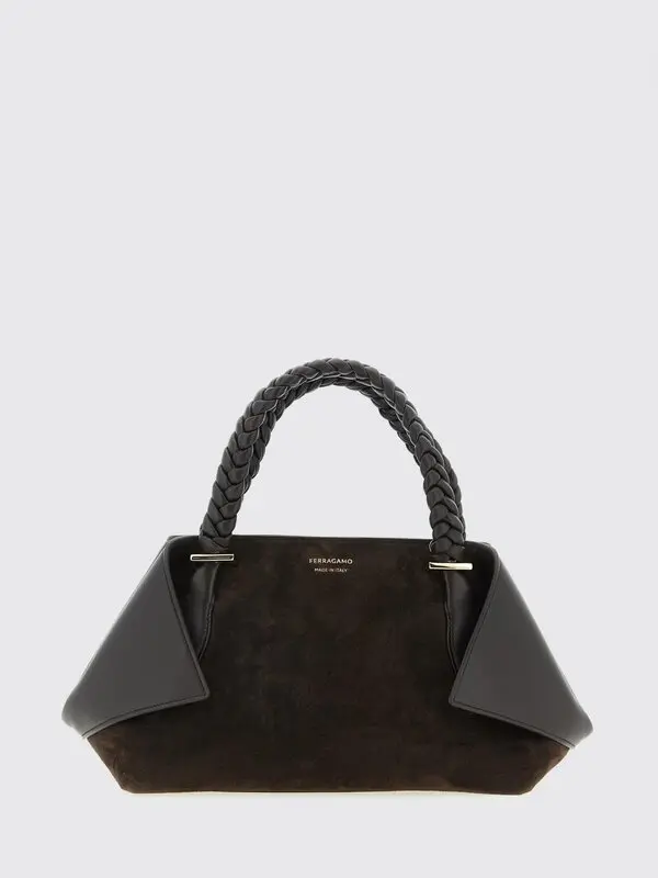 FERRAGAMO Suede Bag With Flaps