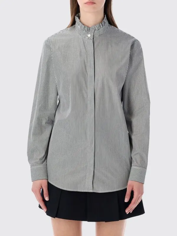 A.p.c. Striped Organic Cotton Shirt - Black