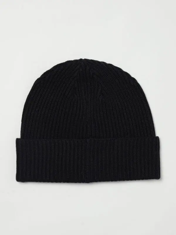 Armani Exchange Ribbed Beanie With Striped Detail