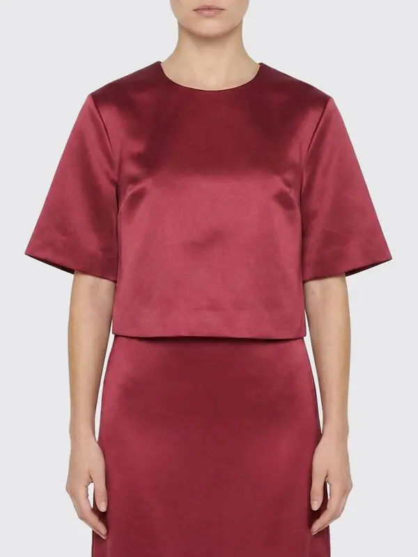 BY MALENE BIRGER Cropped Top - Wine