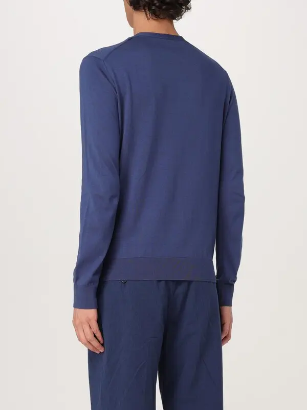 PAOLO PECORA Cotton And Silk Knit - Blue 1