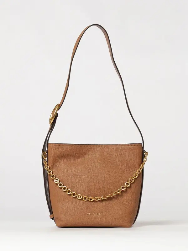 Michael Kors Shoulder Bag With Chain Detail - Brown