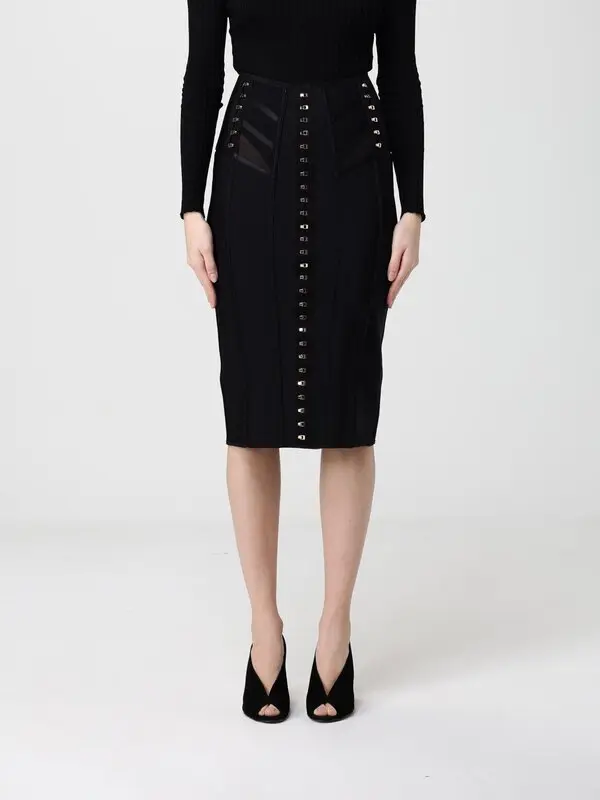 Elisabetta Franchi Jersey Midi Skirt