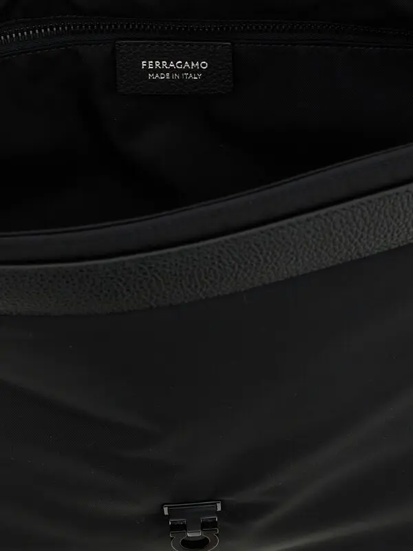 FERRAGAMO Twins Jacquard Shoulder Bag
