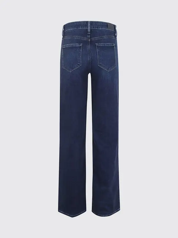 Paige Wide Leg Jeans In Cotton Denim