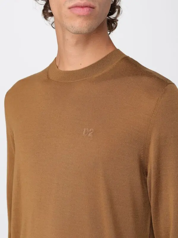 Dsquared2 Long Sleeve Crew Neck Jumper - Brown