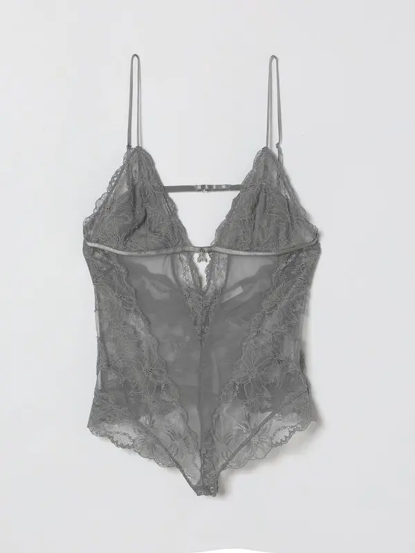 Patrizia Pepe Lace Bodysuit - Grey