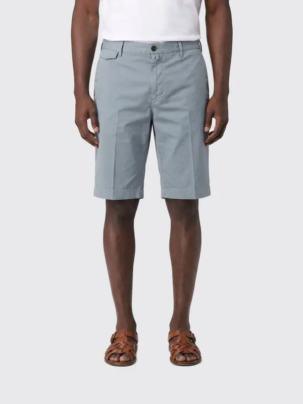 PT TORINO Stretch Cotton Chino Shorts - Blue 1