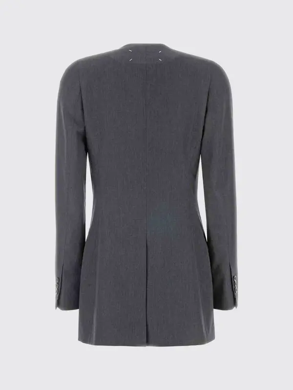 MAISON MARGIELA Single-breasted Cropped Virgin Wool Blazer With Tie Fastening
