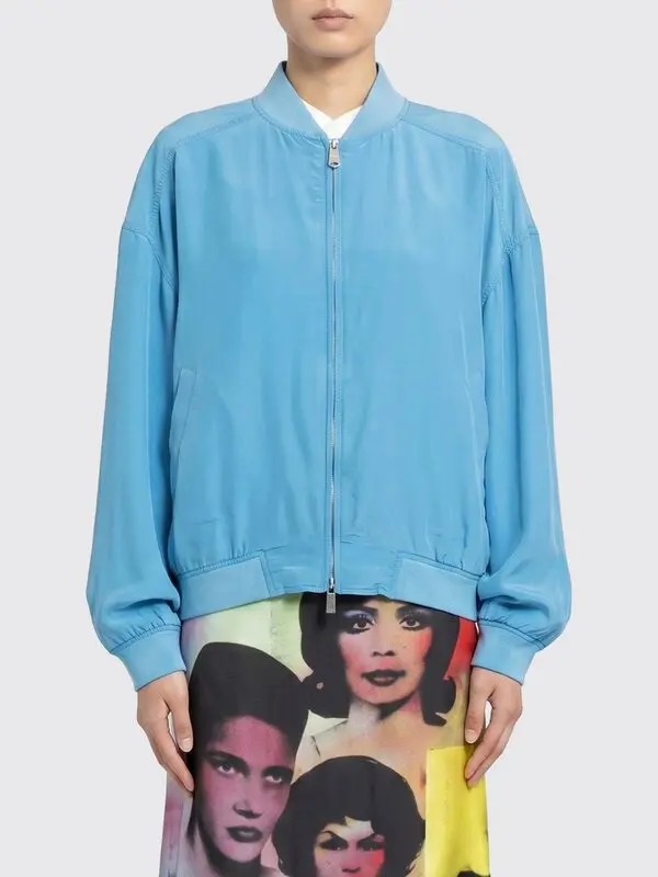 Versace Silk Poplin Bomber Jacket