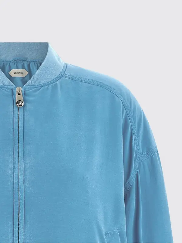 Versace Silk Poplin Bomber Jacket