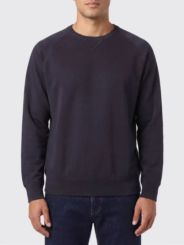 Aspesi Crew Neck Cotton Sweatshirt - Blue