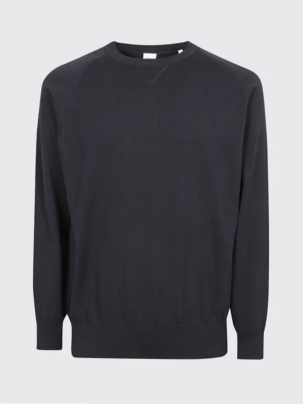Aspesi Crew Neck Cotton Sweatshirt - Blue