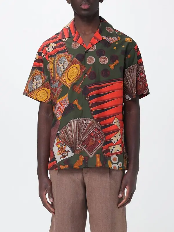 Drole De Monsieur Printed Cotton Casual Shirt