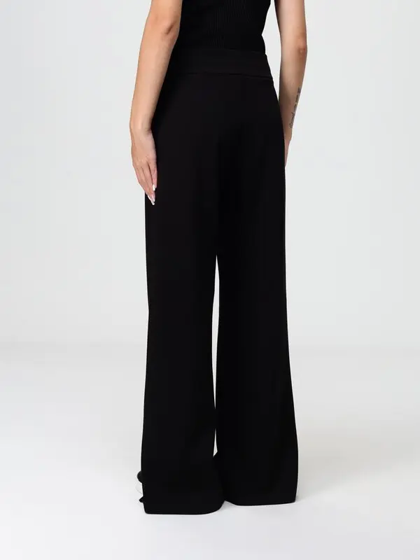 Armani Exchange Wide Leg Trousers With Drawstring Waist
