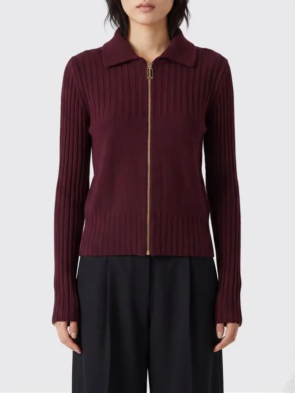Victoria Beckham Ribbed Wool And Cashmere Zip Cardigan