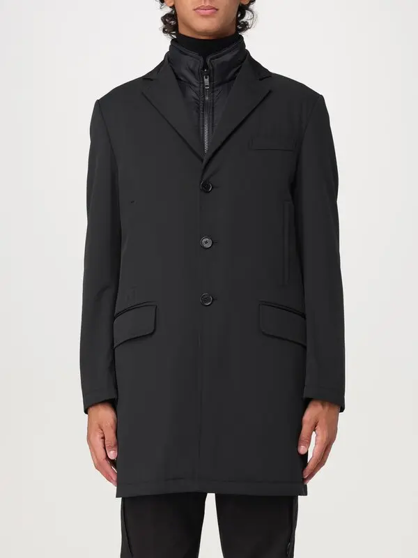 FAY Tailored Coat - Black