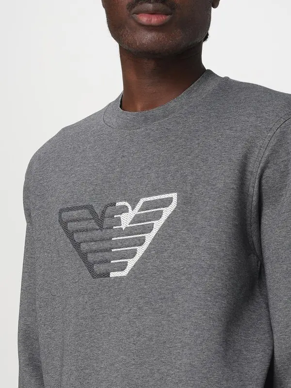 Emporio Armani Sweatshirt With Logo - Grey
