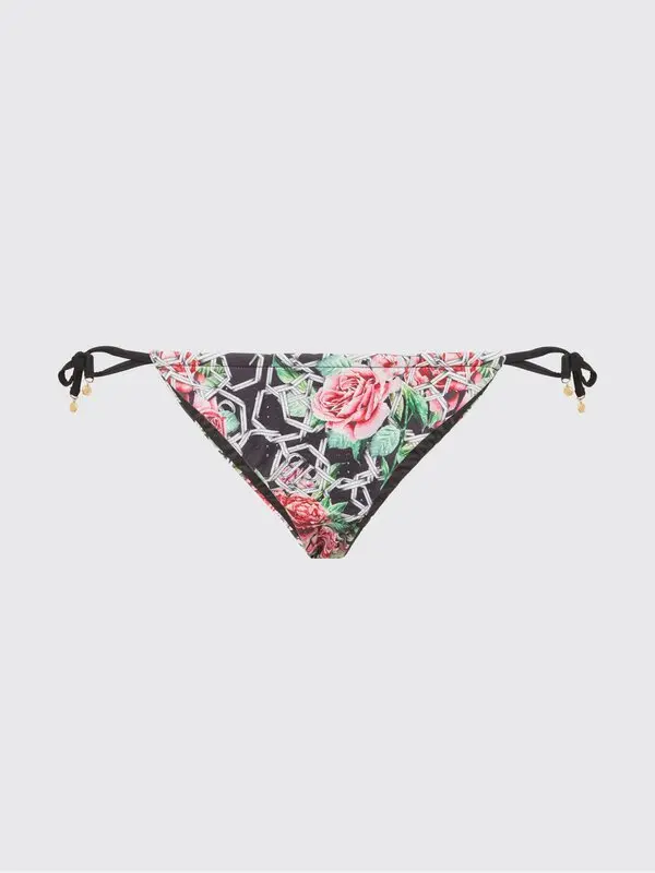 Philipp Plein Chain Flower Print Bikini Brief Swimsuit