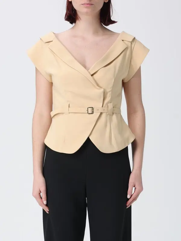Patrizia Pepe Viscose Vest - Yellow
