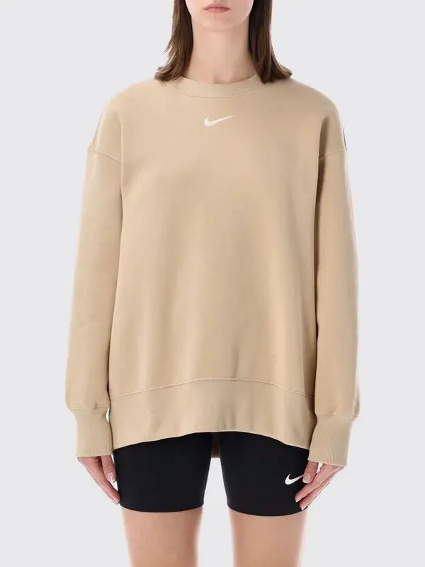 Nike Cotton Blend Crewneck Sweatshirt - Ecru