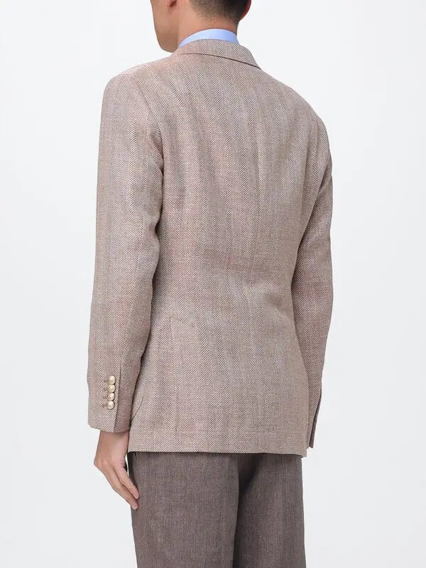 Brunello Cucinelli Double-breasted Silk Blend Blazer