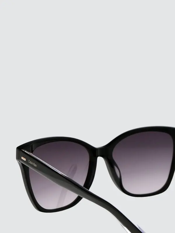 Calvin Klein Acetate Cat-eye Sunglasses With Lettering Logo
