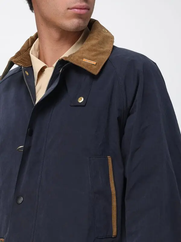 Barbour Bedale Icons Jacket In Cotton Blend - Navy
